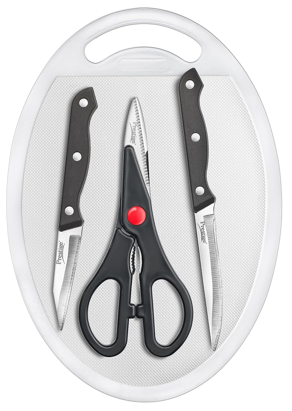 Prestige Tru-Edge 4 Pc Knife Set (Utility Knife, Paring Knife, Scissor